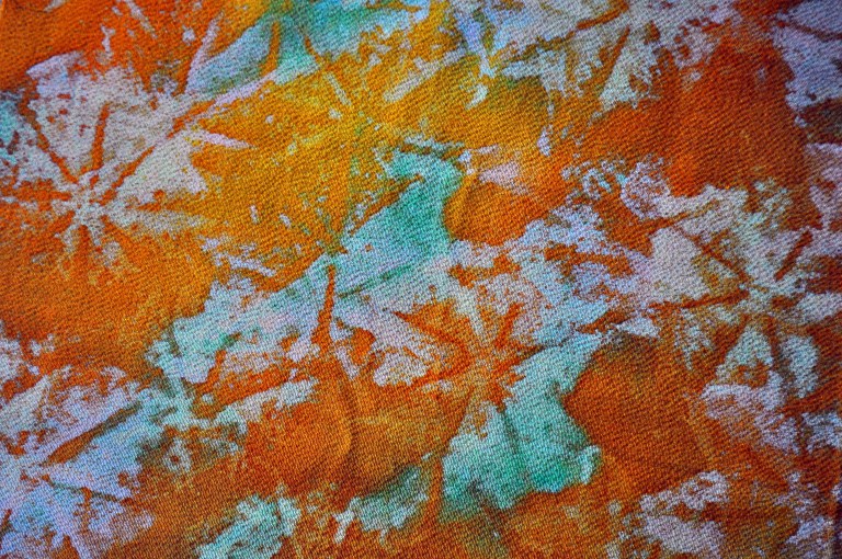 Falling Leaves in Yanbaru… – Scharine Kirchoff, Fiber Artist